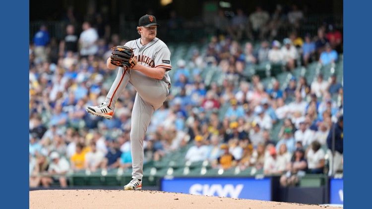 Giants' Logan Webb holds Brewers hitless through 6 innings | khou.com
