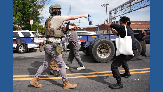 6 protesters arrested after clash with ICE officers outside a New ...