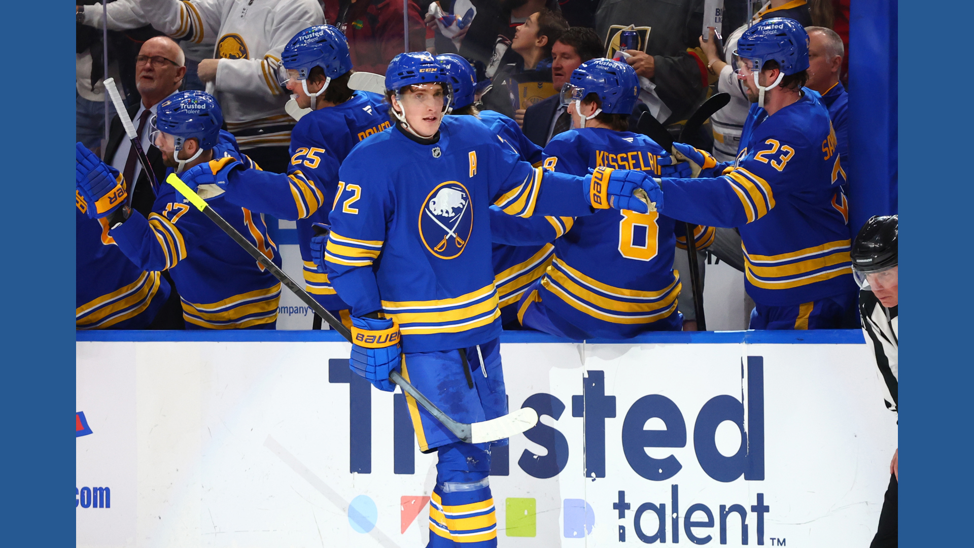 Thompson honored for Olympic gold-medal win, then scores in Sabres' 3-2 ...