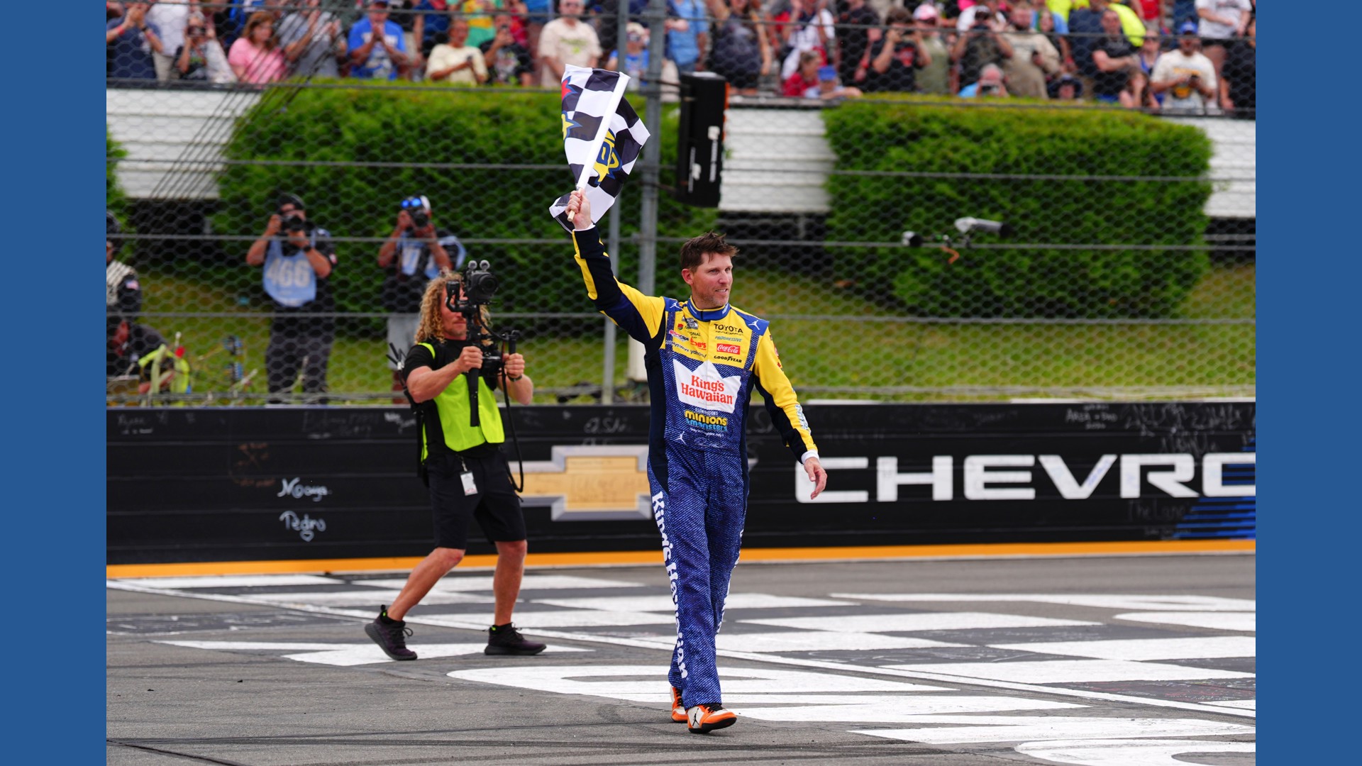 Denny Hamlin wins again at Pocono, but retirement talk grows louder as ...