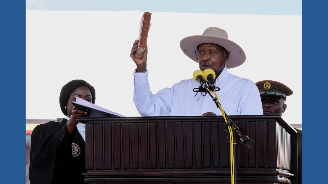 Uganda's longtime president will be sworn in for another term as his ...