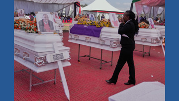 Kenya holds a memorial service for 16 victims of last month's girls ...