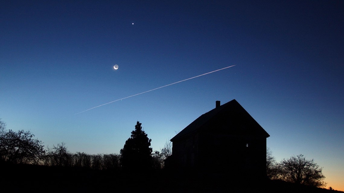 The moon will line up with Jupiter, Saturn and Mars this week | khou.com