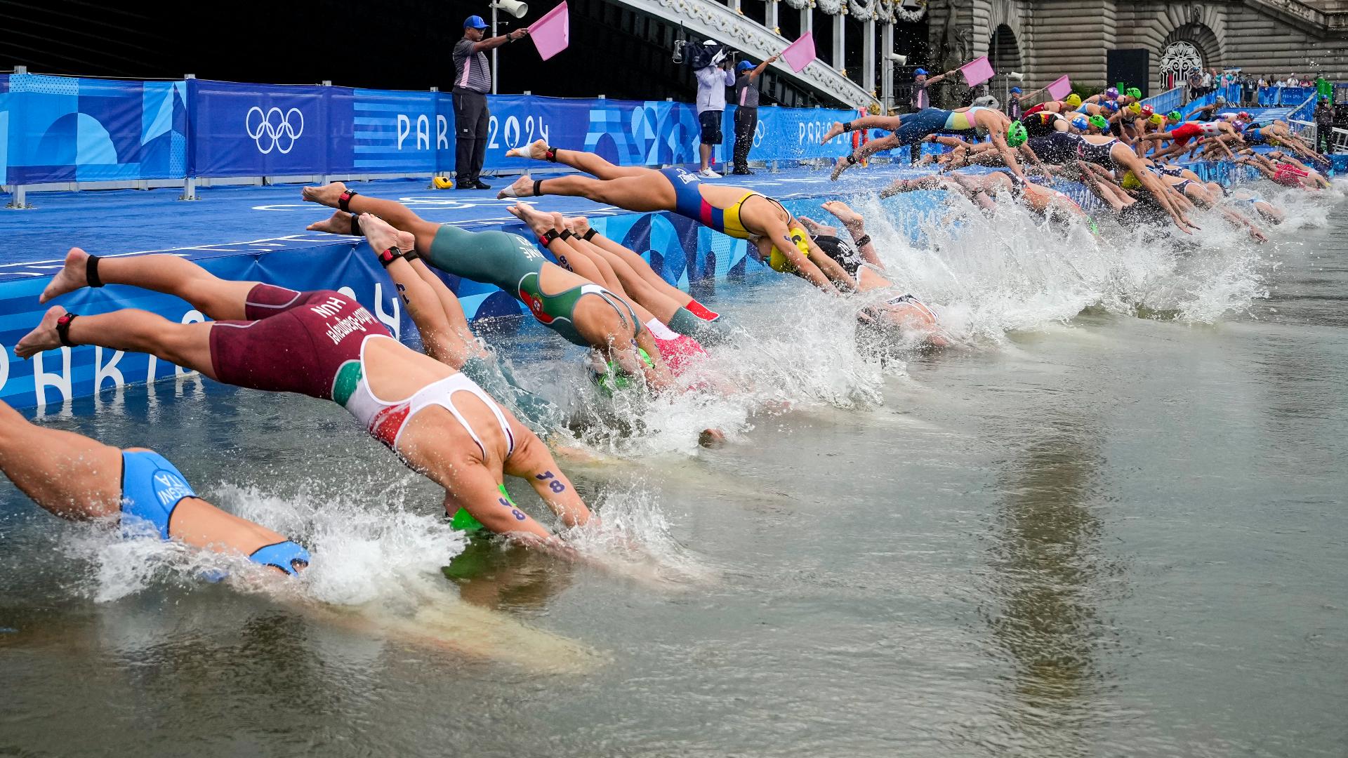 Olympics triathlon have swimming portion in Seine River | khou.com