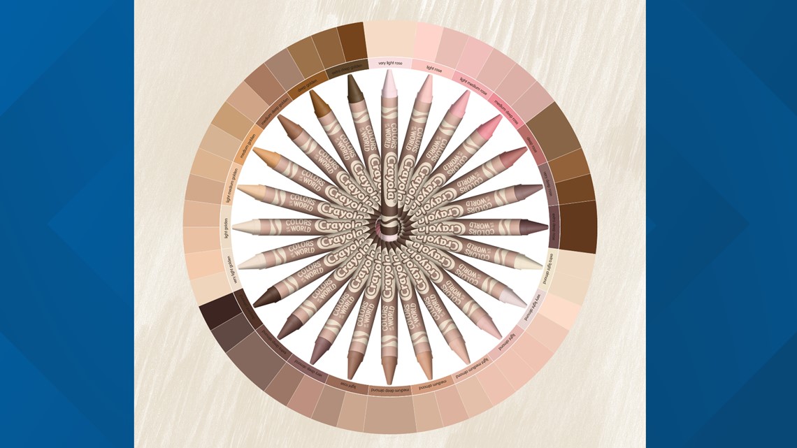 Crayola's 'Colors of the World' line represents 40 skin tones | khou.com