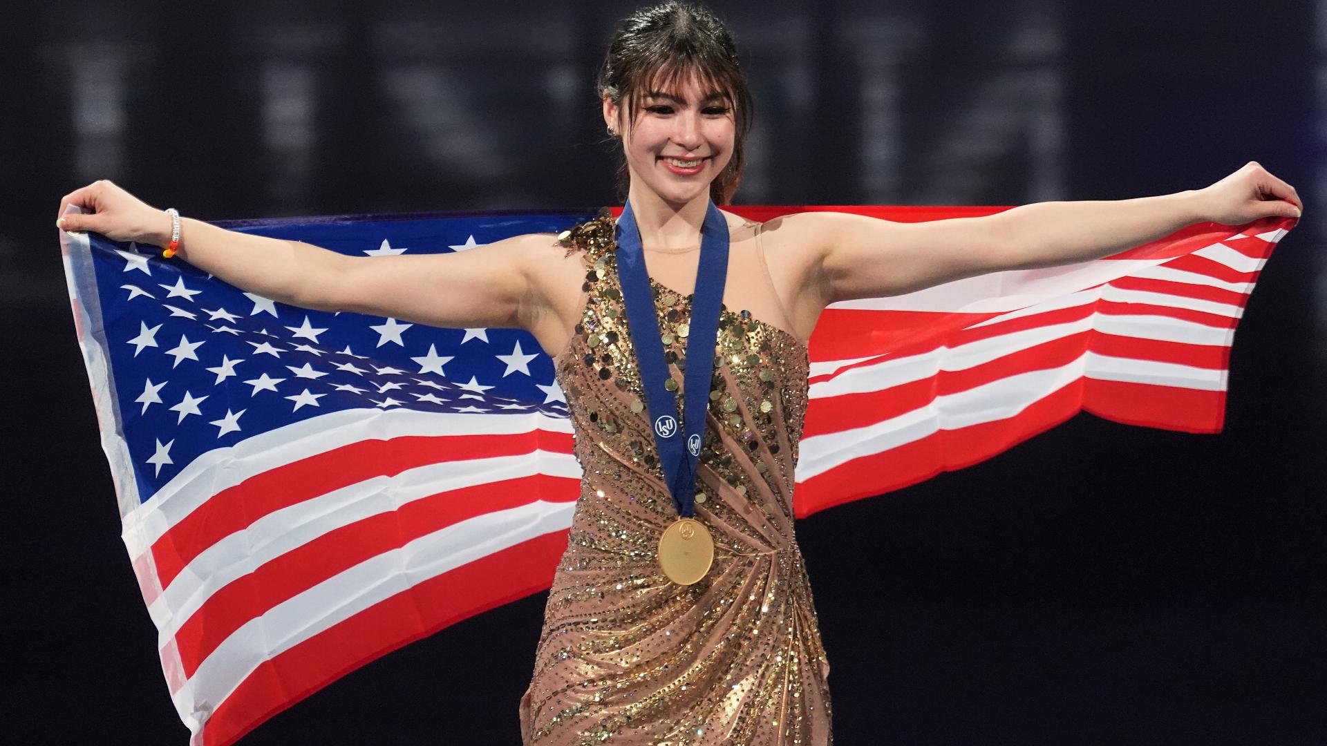 Alysa Liu wins women’s figure skating world championship | khou.com