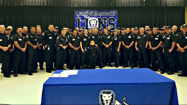 SAFD honors Scott Deem's son at his first grade awards ceremony | khou.com