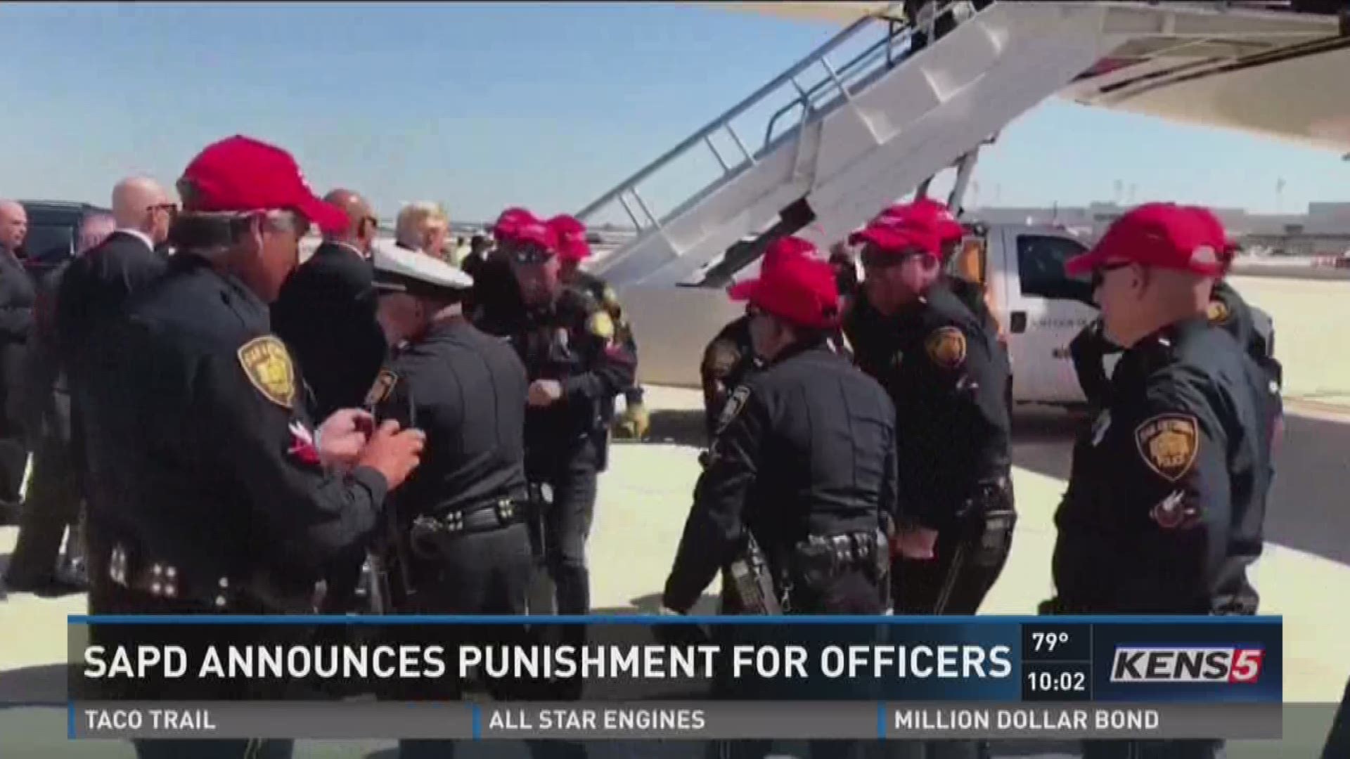 SAPD announces punishment for officers who wore Trump hats | khou.com