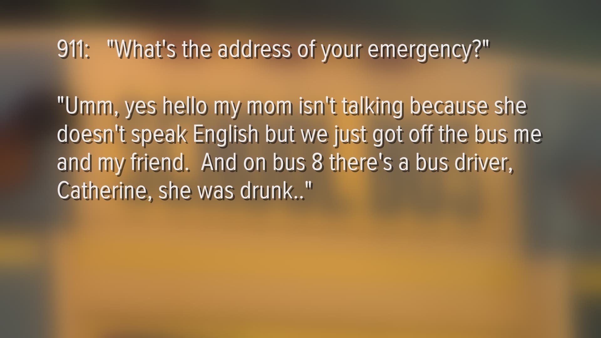 Child calls 911 to report drunk school bus driver | khou.com