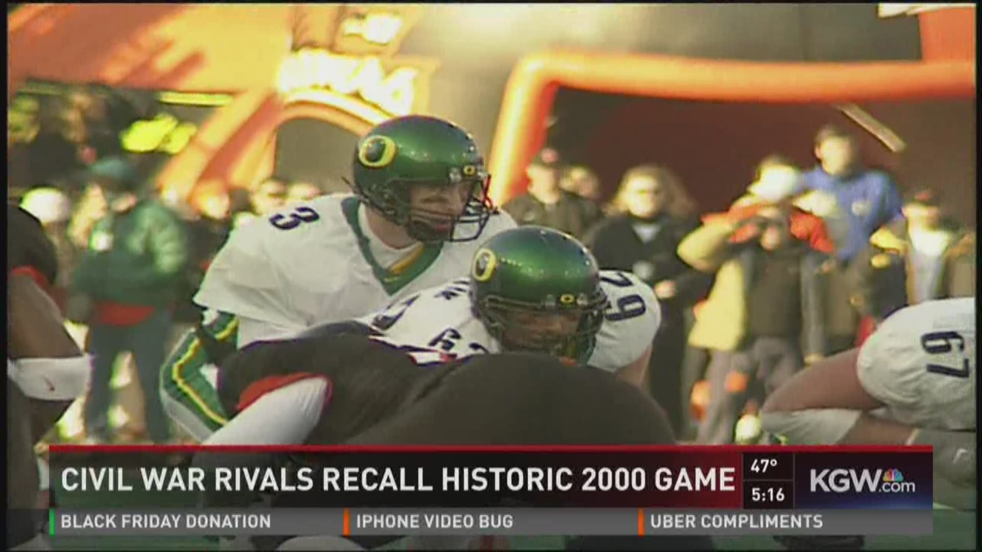 Joey Harrington relives 2000 Civil War with Beavers hero Jake Cookus ...