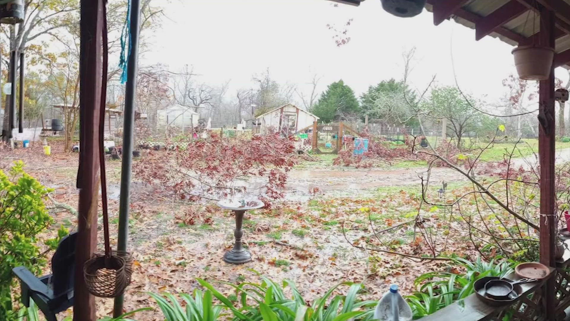 Storms cause damage in Coldspring, Texas | khou.com
