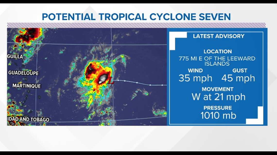 Tropical update: Potential Tropical Cyclone 7 could become Grace | khou.com