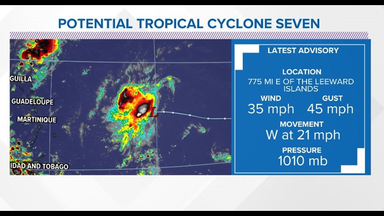 Tropical update: Potential Tropical Cyclone 7 could become Grace | khou.com