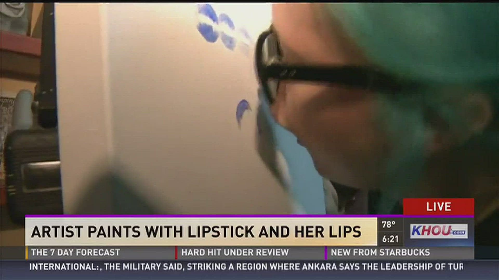 Manvel artist paints with her lips | khou.com