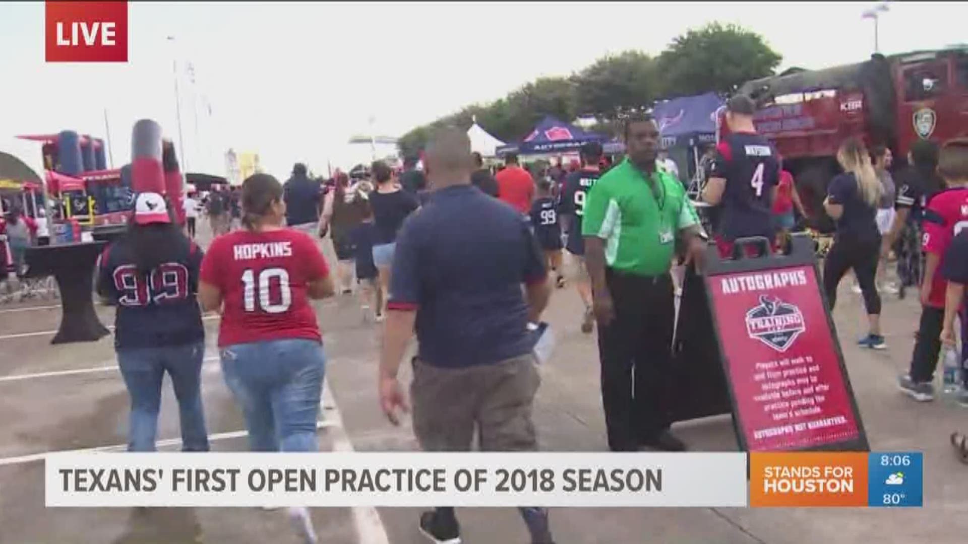 Texans fan crowd NRG for training camp | khou.com