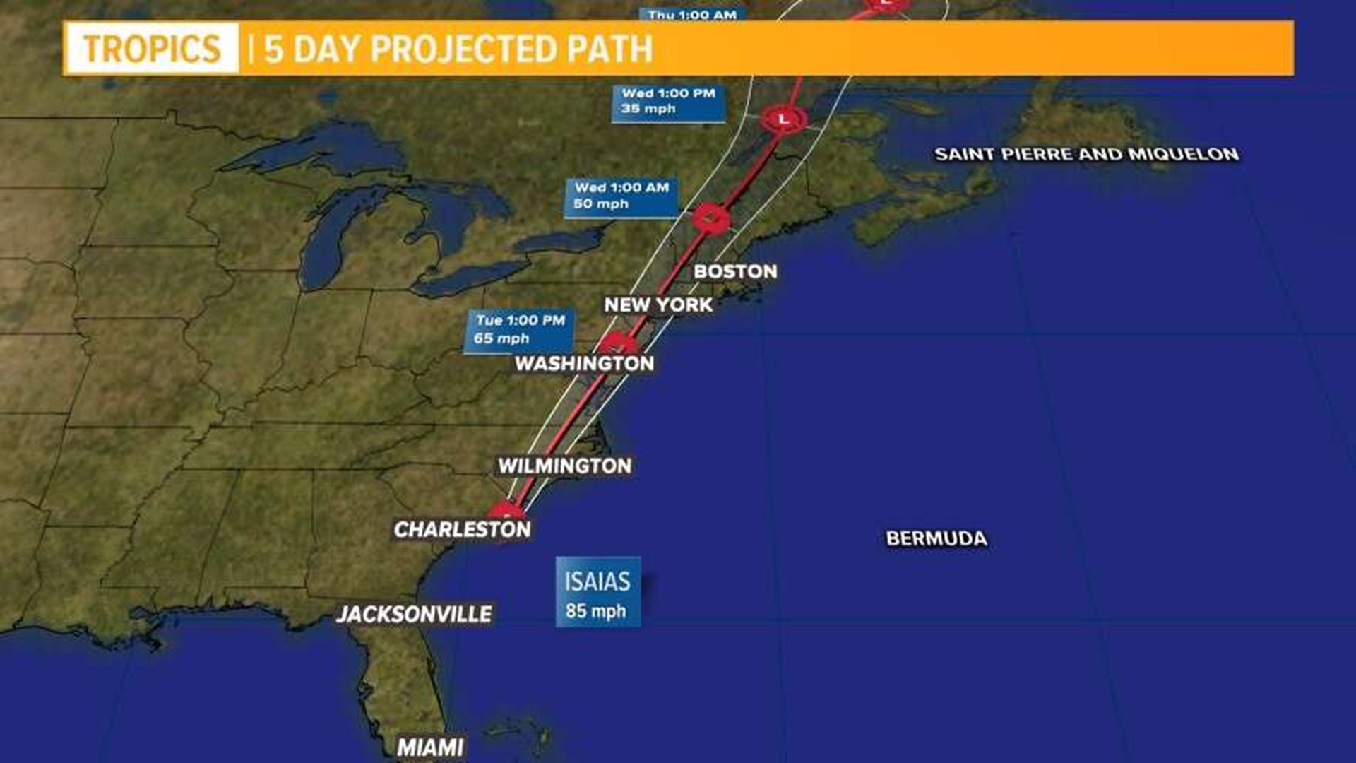 Hurricane Isaias 2020: Track, spaghetti models and satellite | khou.com