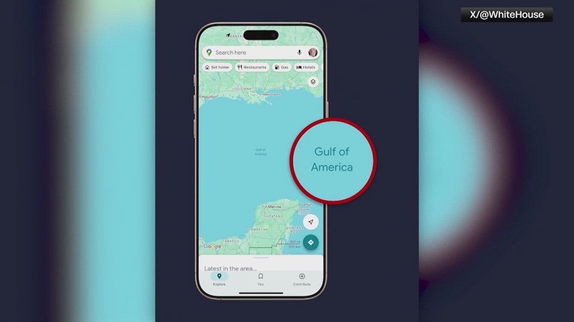 Google Maps updated to show 'Gulf of America' | khou.com