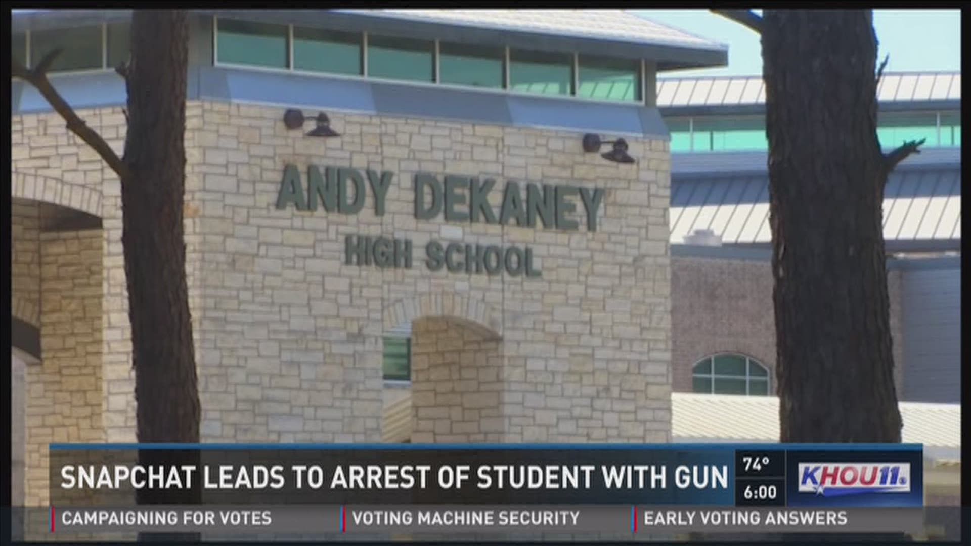 Student arrested for bringing loaded gun to Dekaney HS | khou.com