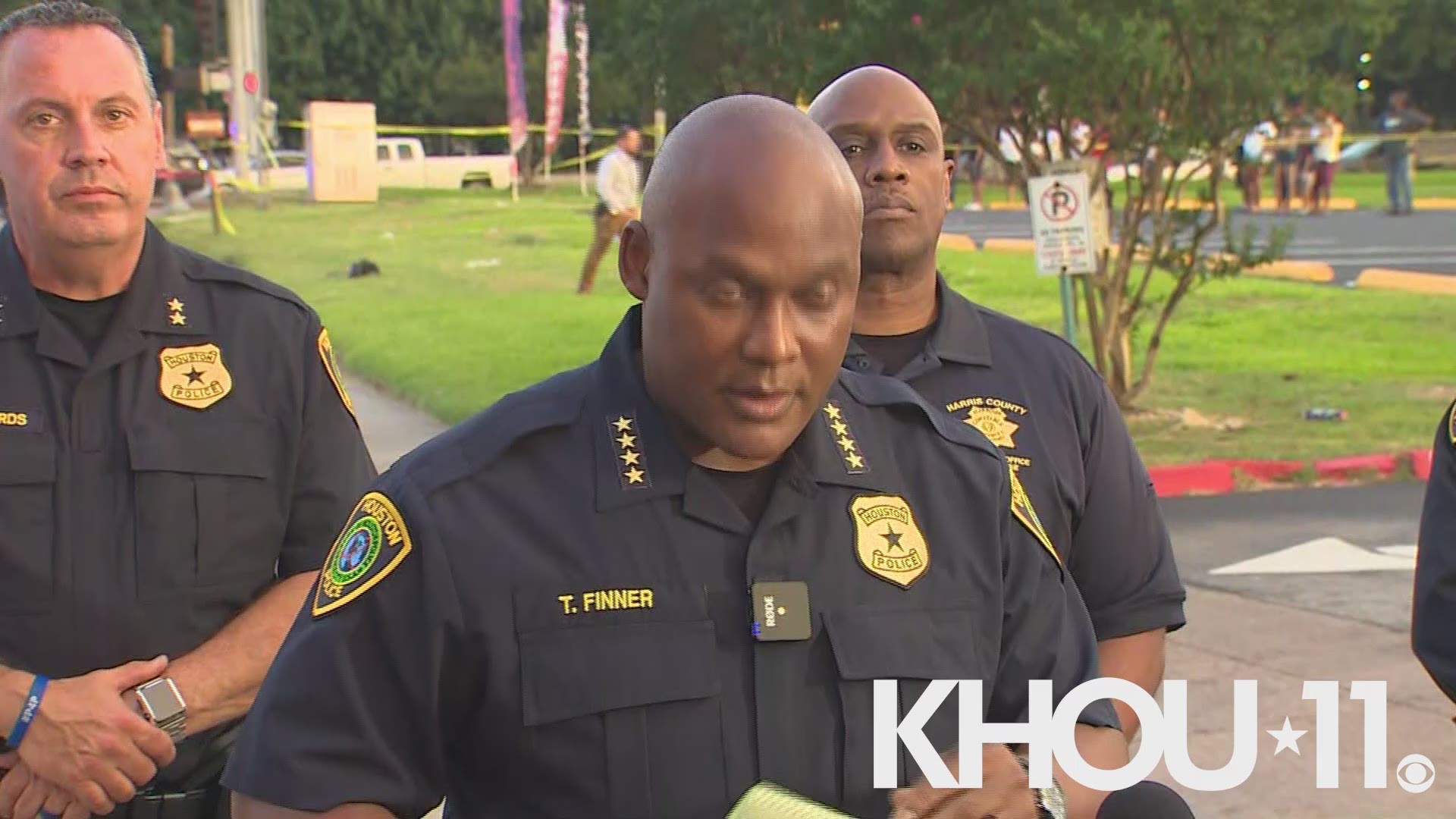 HPD Chief Troy Finner gives updates after home invasion suspect shot in ...