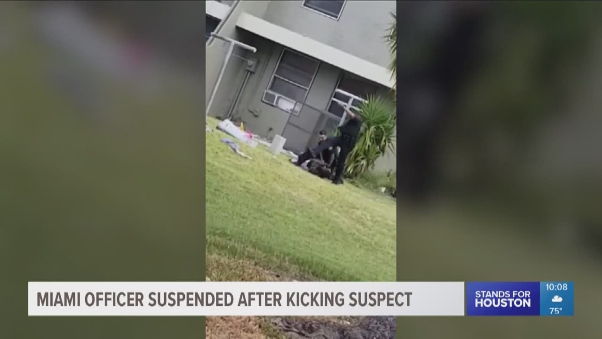 Miami police officer relieved of duty for kicking handcuffed suspect in ...