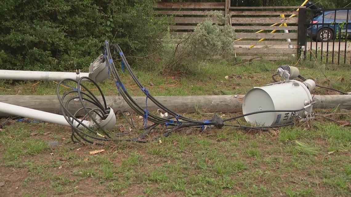 Downed power lines concern Tomball family | khou.com