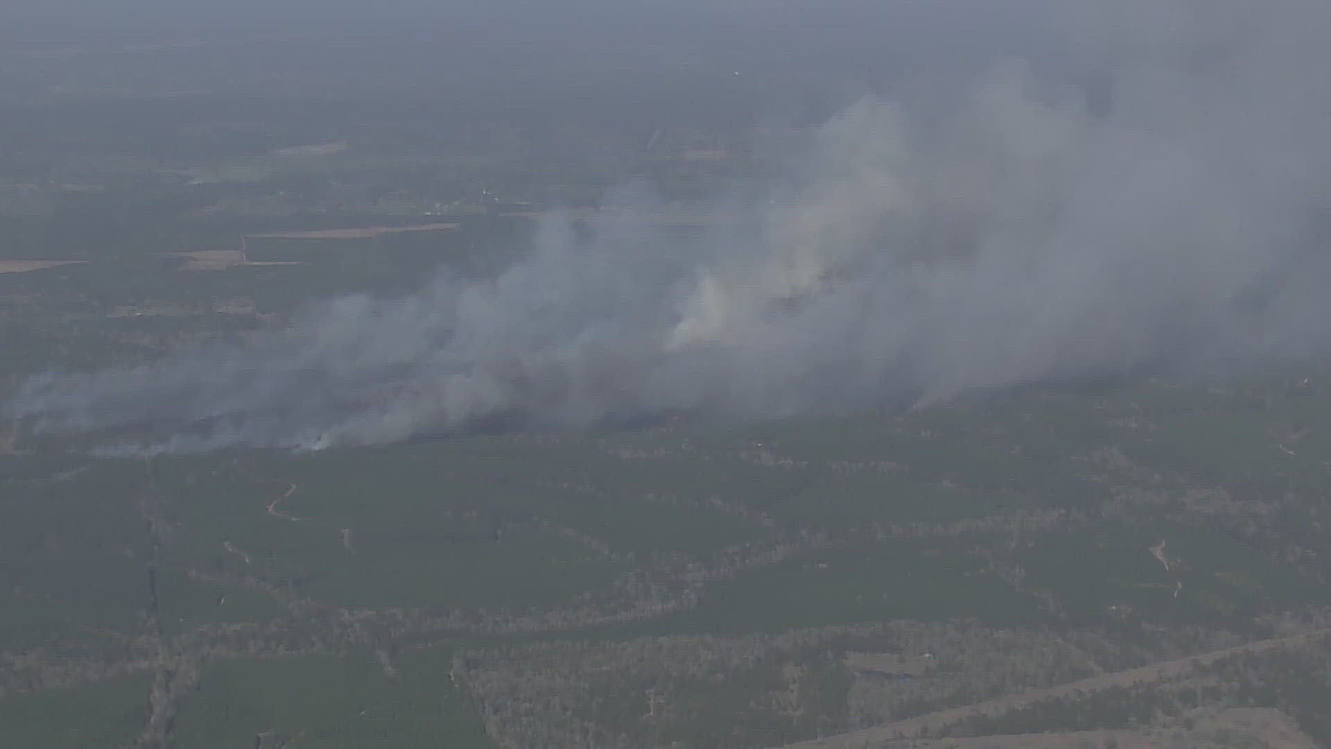 Texas wildfire map: Pauline Road Fire & air quality concerns | khou.com