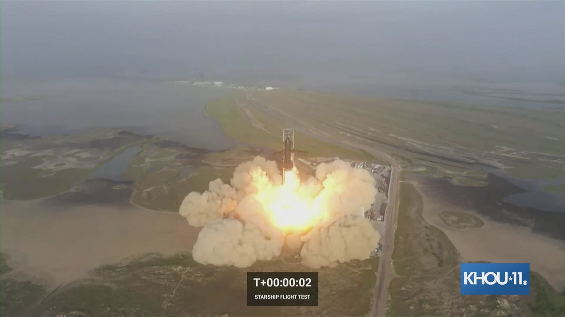 Liftoff! Watch the massive SpaceX Starship test flight from South Texas ...