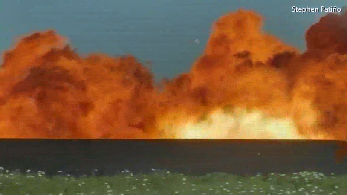 Video: Car explosion on highway in Southlake, Texas | khou.com