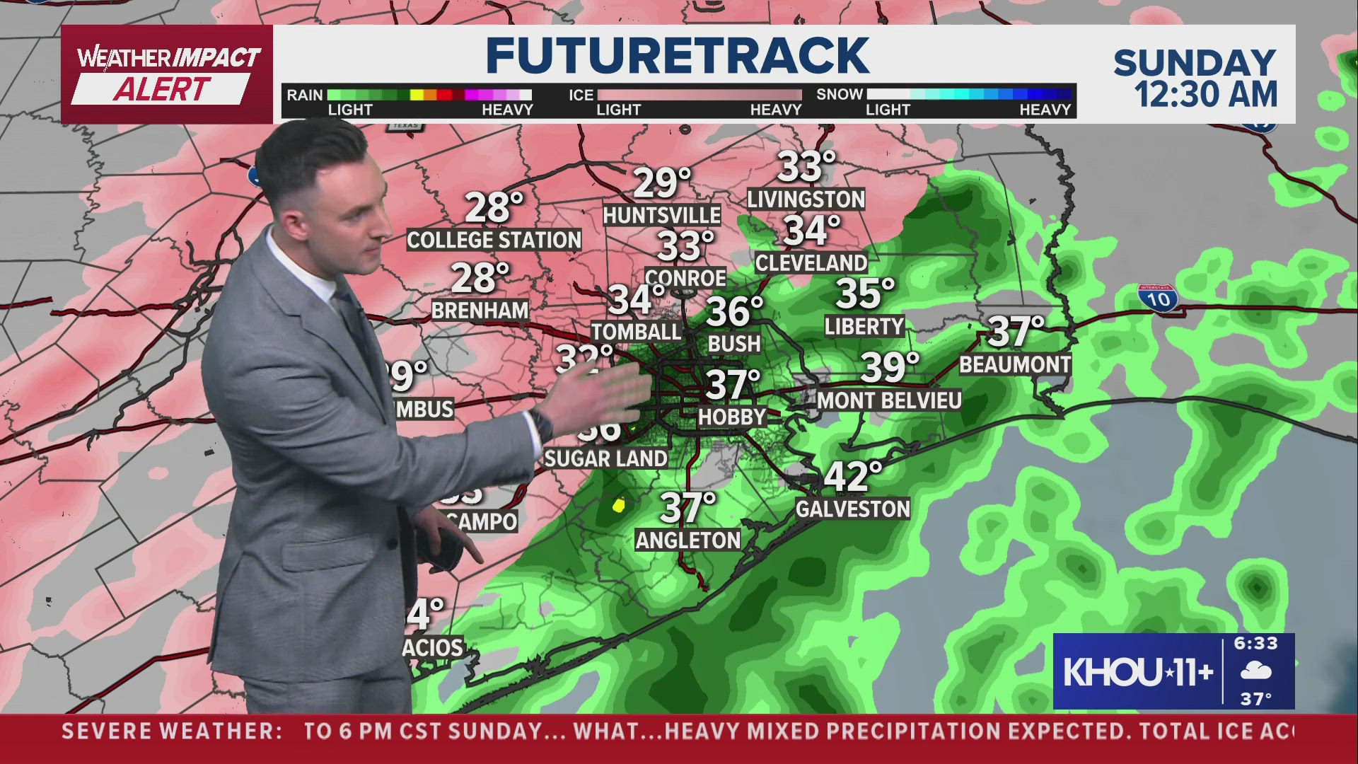 Houston winter storm update: Icy Sunday expected | khou.com