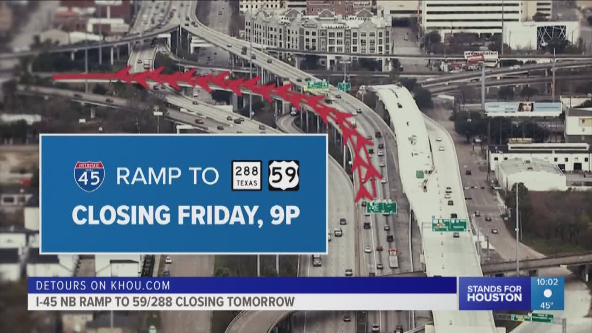 I-45 ramp rebuild one of several planned downtown freeway projects ...
