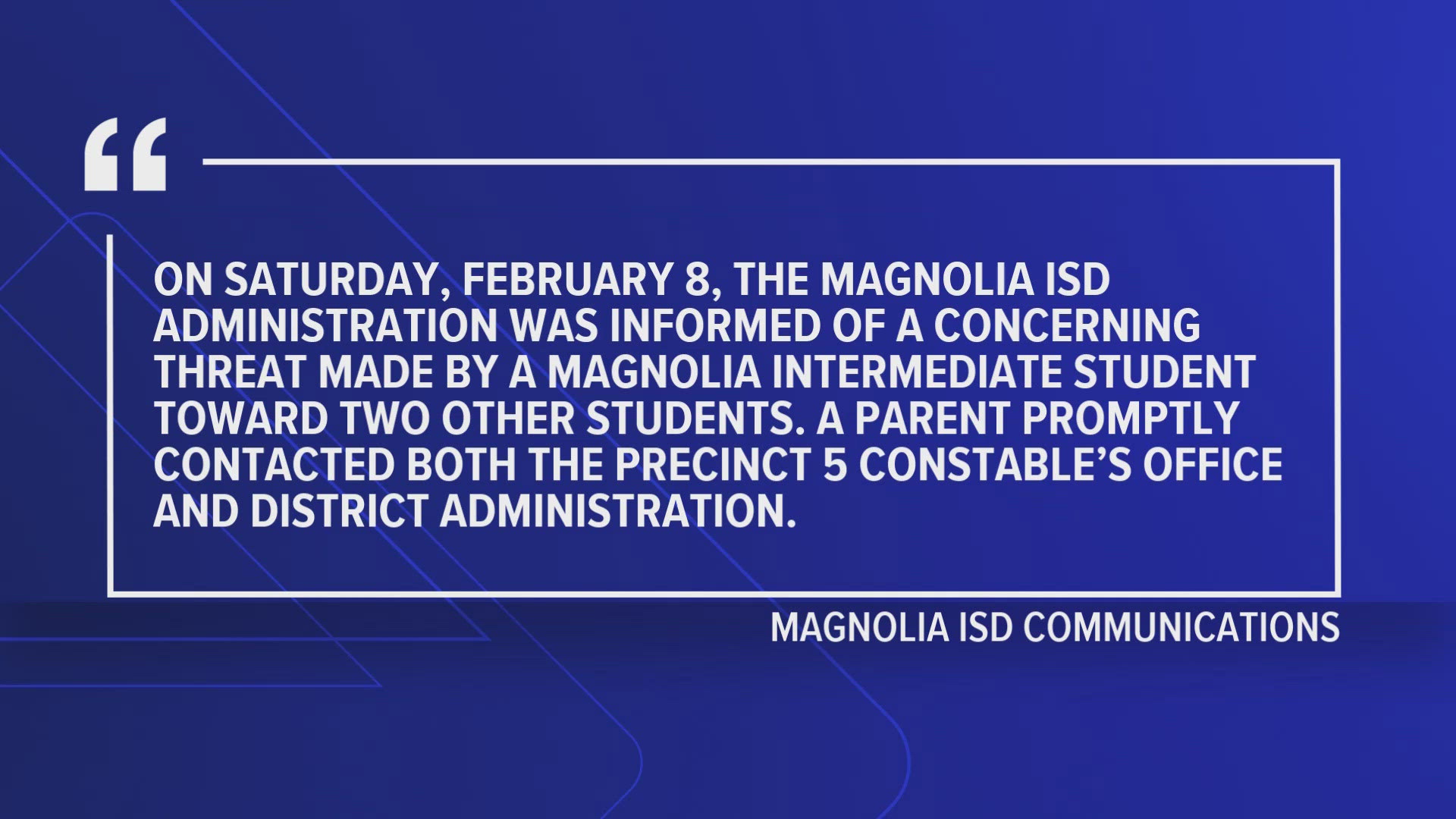 Magnolia ISD student arrested for allegedly threatening other students ...