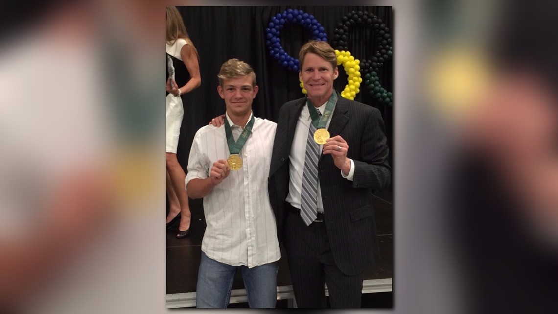 High school swimmer beats Olympic gold medalist | khou.com