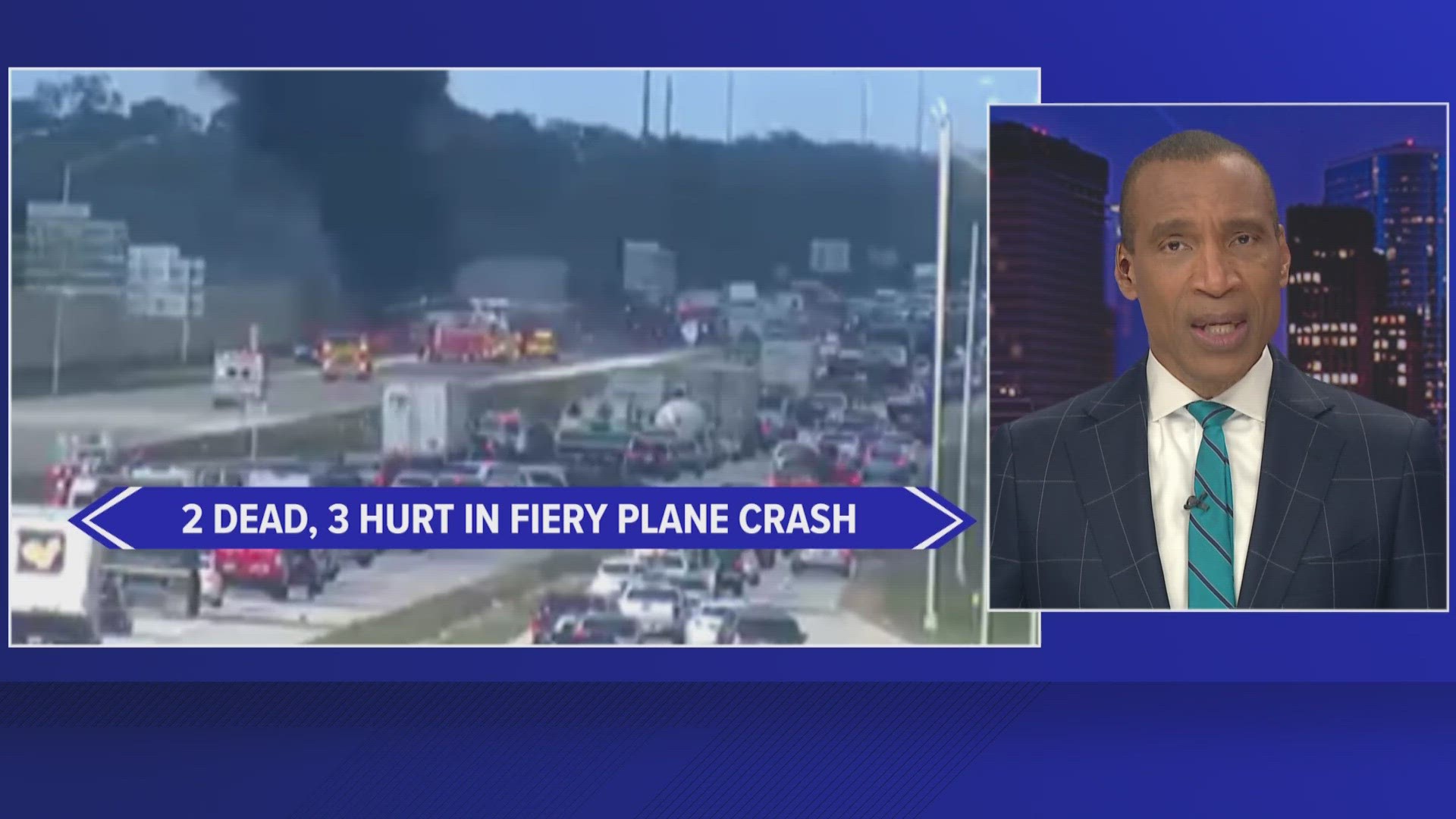 Plane crashes into vehicle on I-75 in Collier County | khou.com