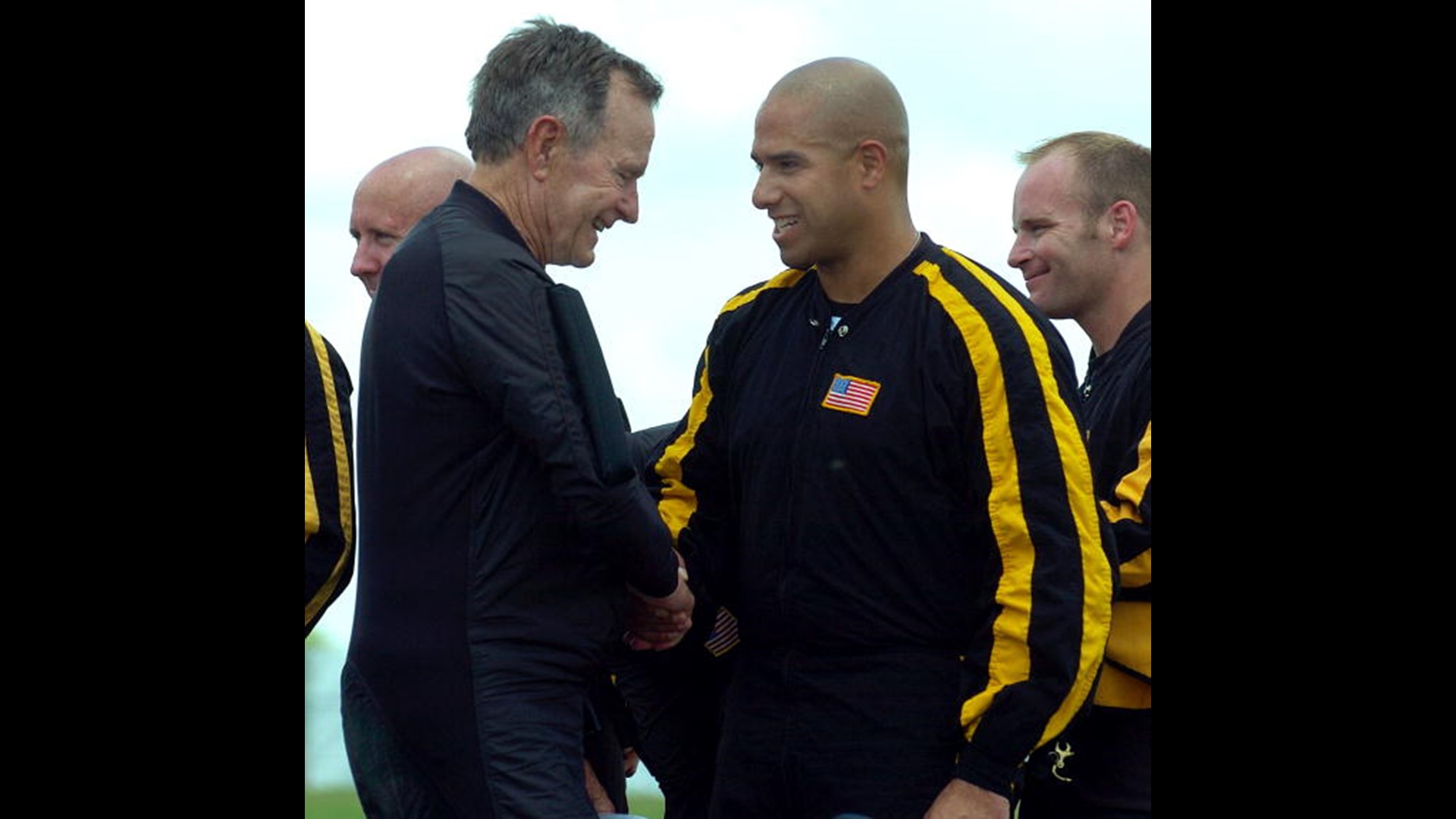 Photos: President Bush skydives for 80th, 90th birthdays | khou.com