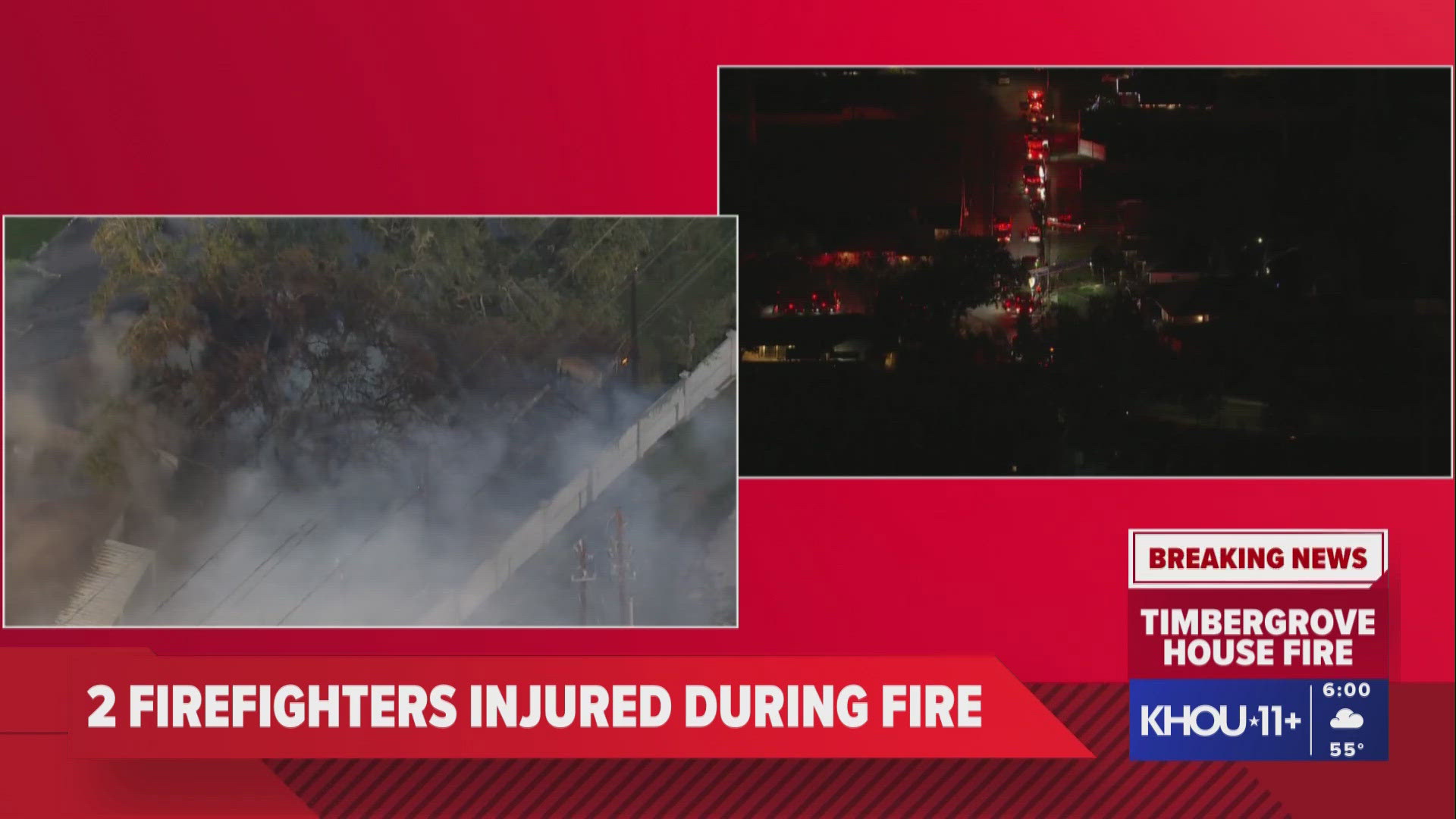 Firefighters injured in northwest Houston house fire | khou.com