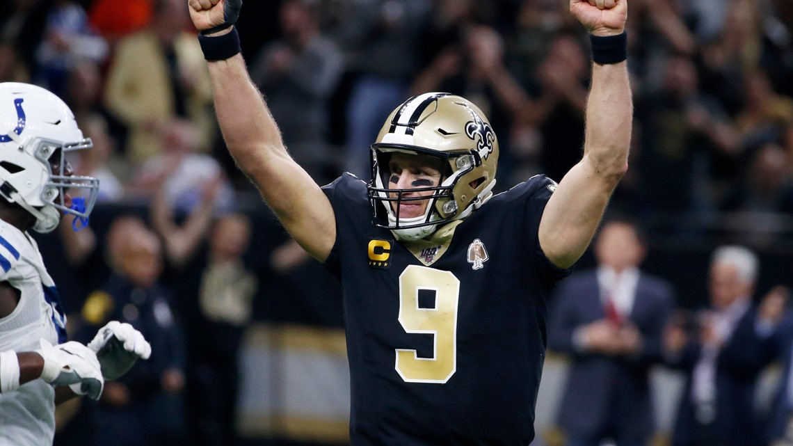 Drew Brees sets NFL all-time touchdown record, Saints crush Colts ...