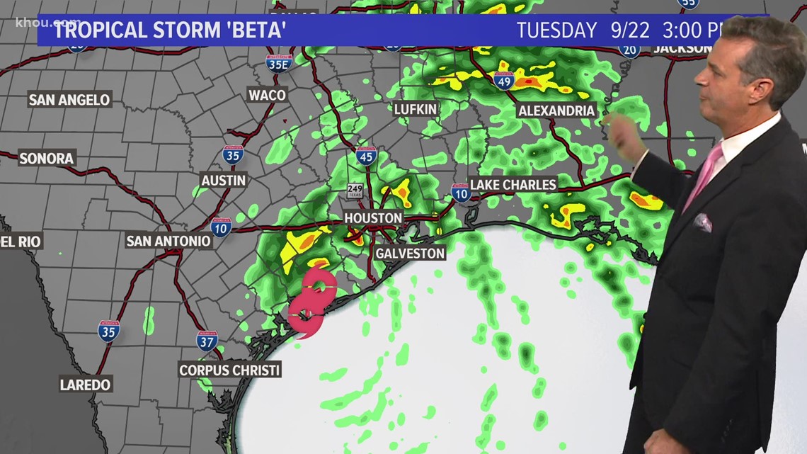 Tropical Storm Beta track and rainfall update | 10 p.m. Sept. 21, 2020 ...