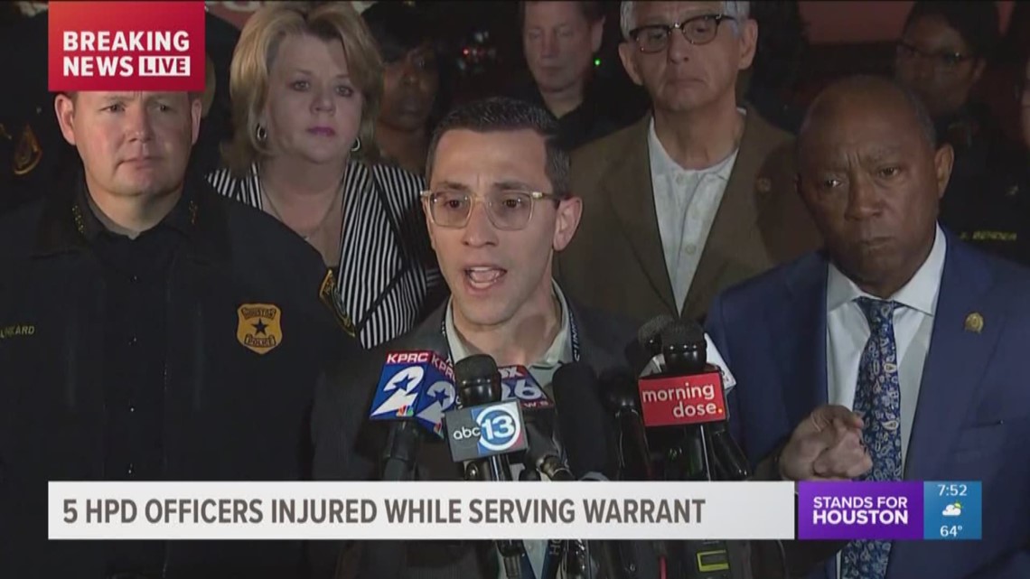 Houston Police Officers Union President Joe Gamaldi reacts to shooting ...