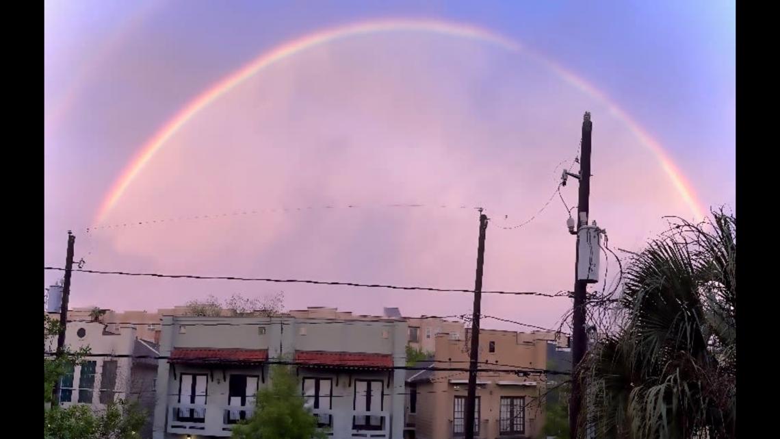 Houston double rainbow appears after days of rain | khou.com