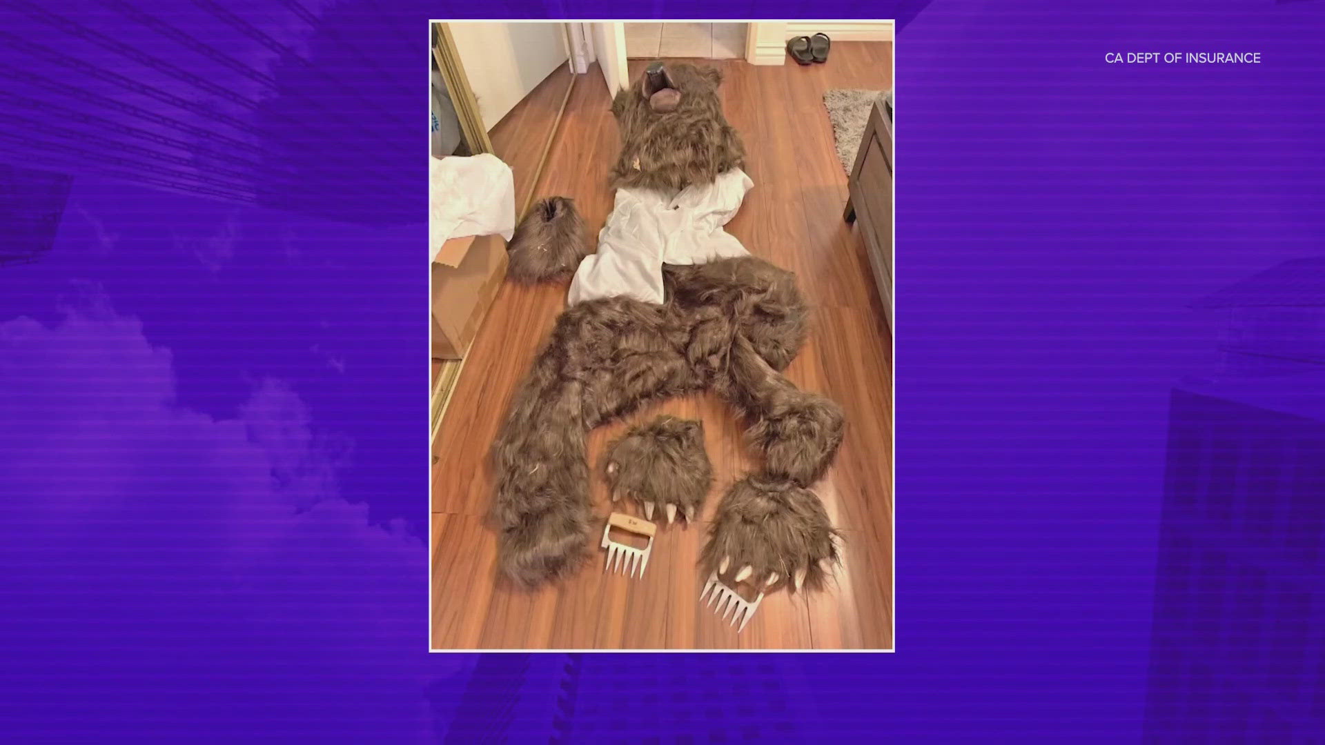 Suspects with bear suit accused of insurance fraud in California | khou.com