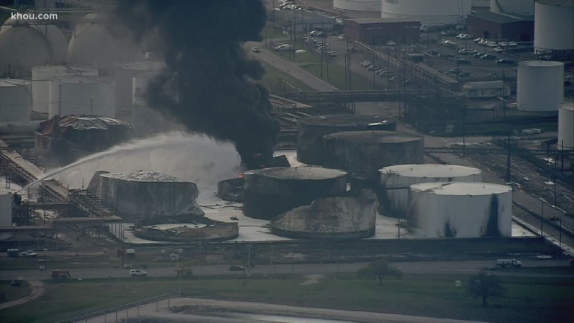 Fire re-ignites at ITC facility | khou.com