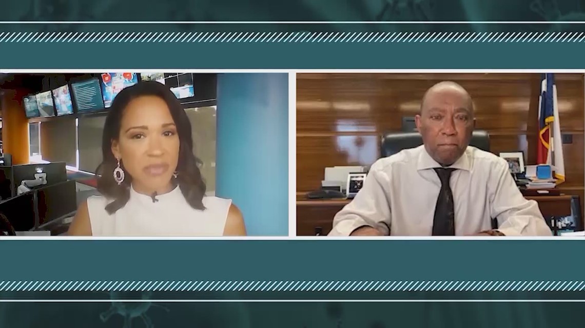 Houston mayor addresses COVID-19 crisis, budget shortfall | khou.com