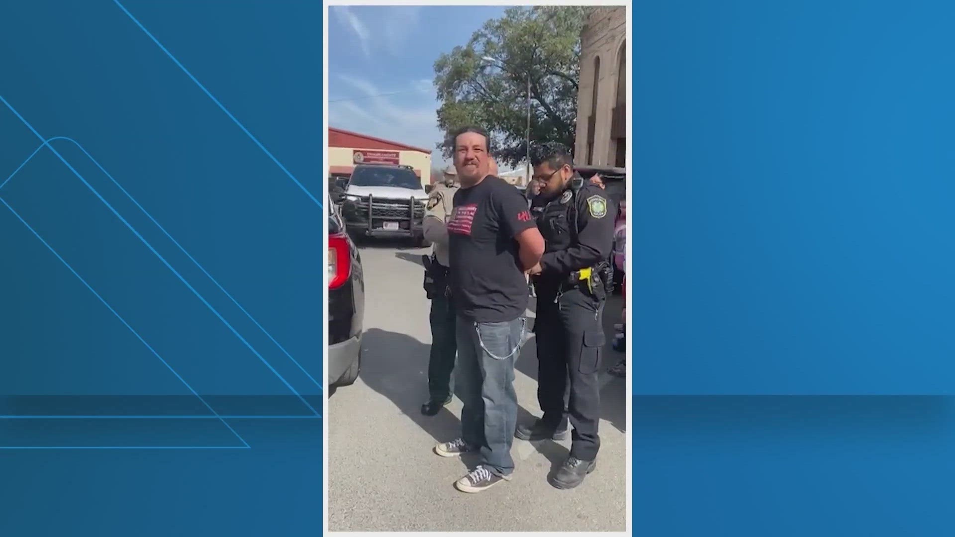 Father of Uvalde shooting victim arrested at commissioners court ...