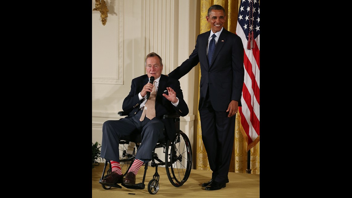 Photos: George H.W. Bush's colorful socks | khou.com