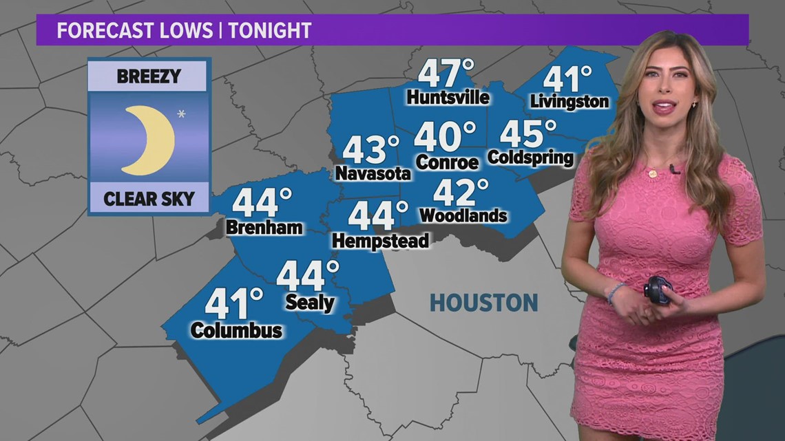 Houston forecast: Chilly again tonight with gorgeous weekend ahead ...