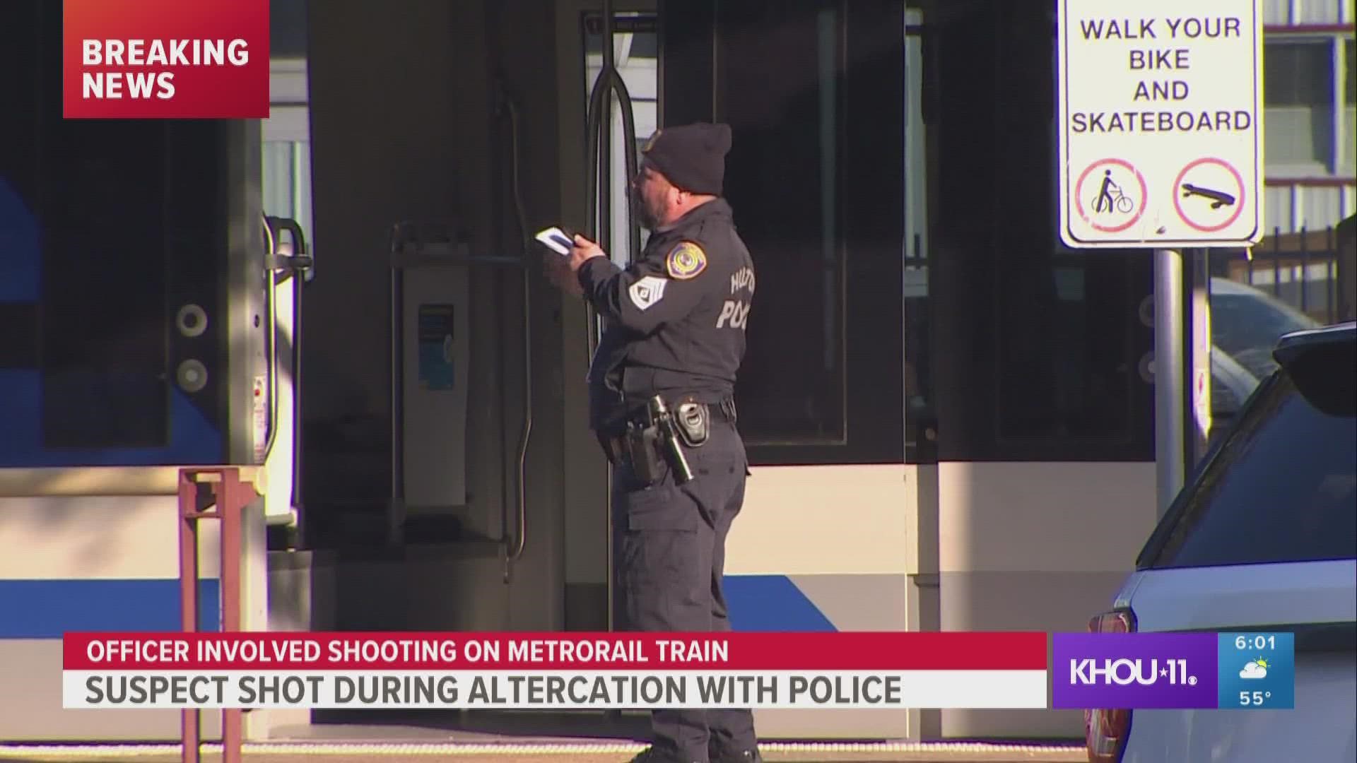 METRO officer shoots suspect on train, HPD says | khou.com