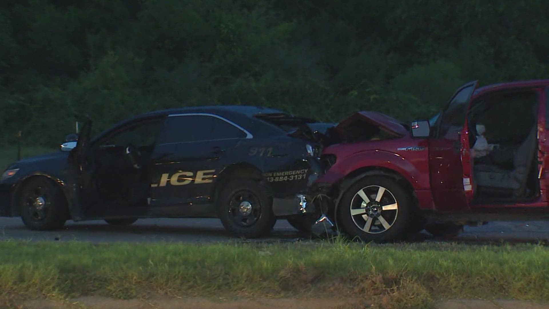 Houston crime: Officer rear-ended on South Post Oak | khou.com