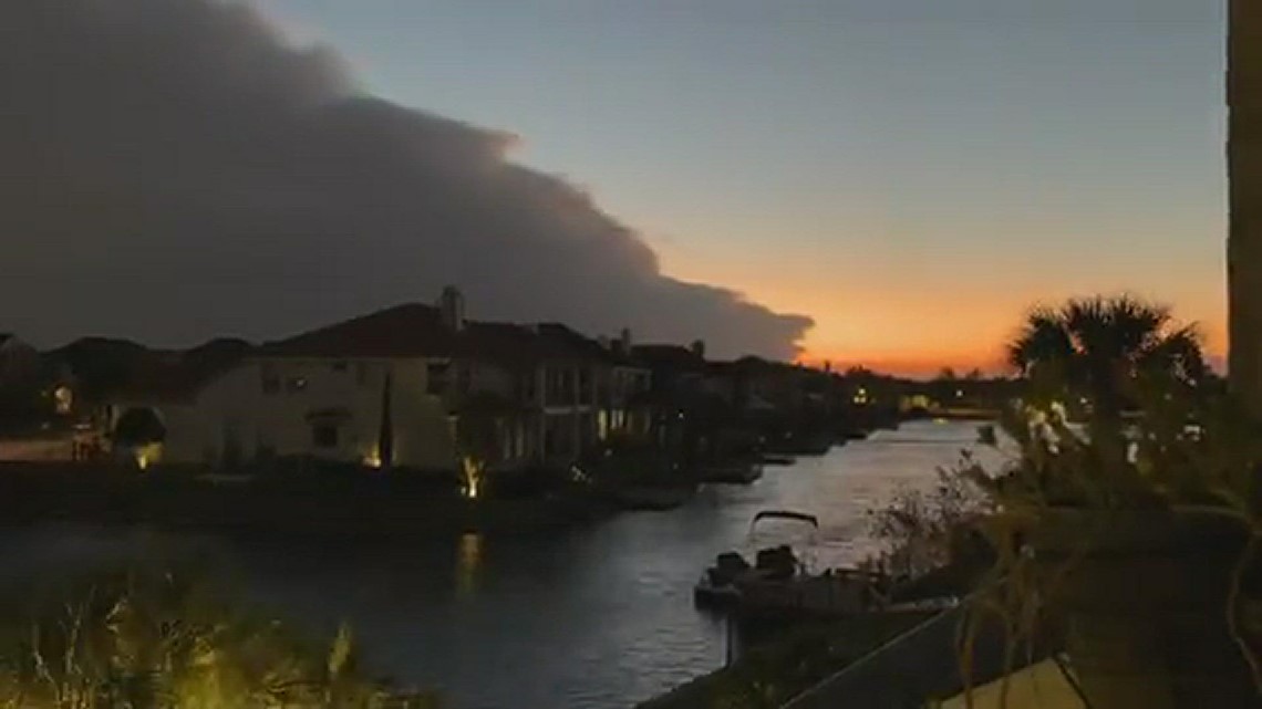Cold front rolling through Cypress Texas | khou.com