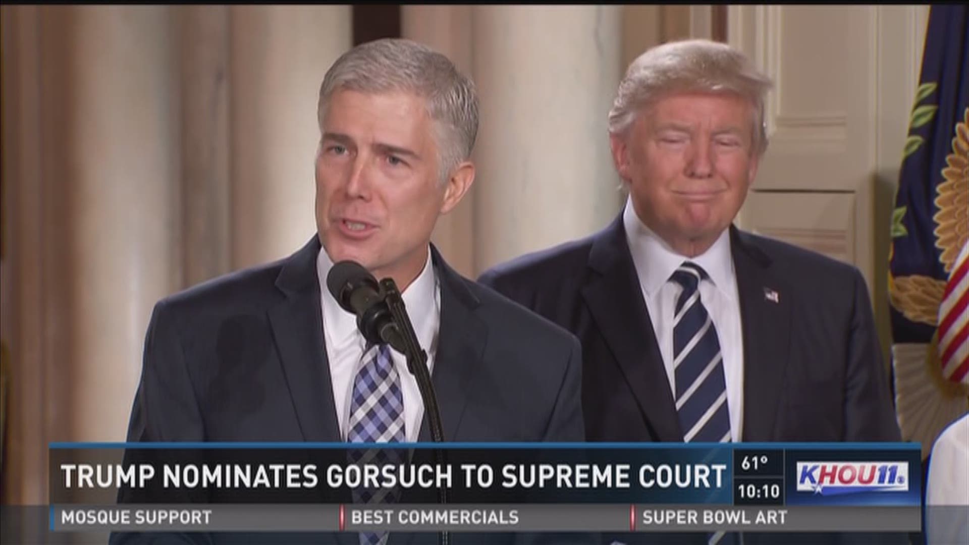 President Trump names Neil Gorsuch as Supreme Court nominee | khou.com