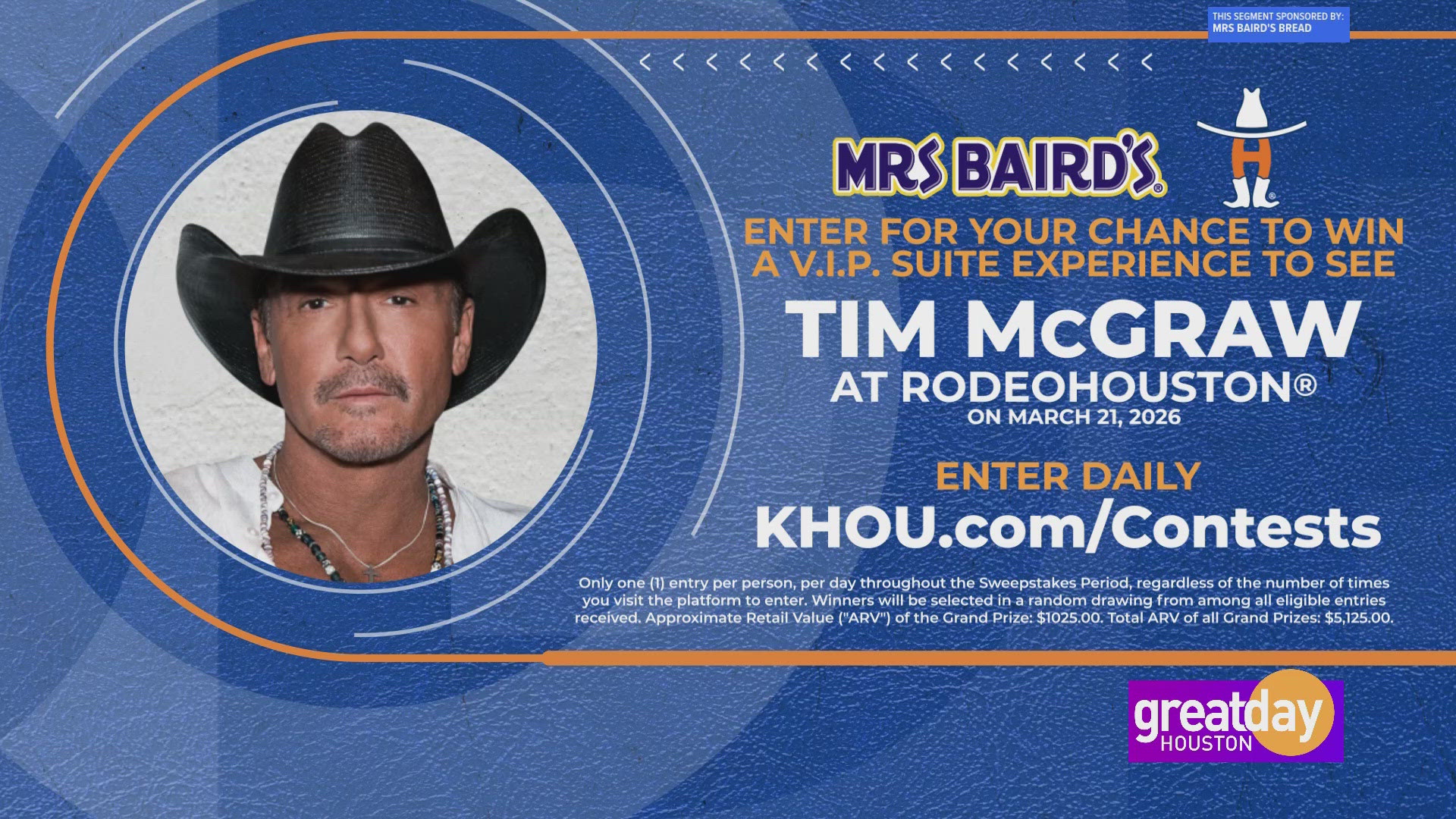 Sponsored: Win Tim McGraw RodeoHouston VIP Suite Tickets With Mrs Baird ...